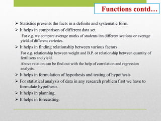#1 Introduction to statistics | PPTX | Science