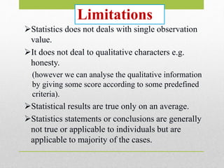 #1 Introduction to statistics | PPTX | Science