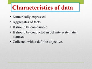 #1 Introduction to statistics | PPTX | Science