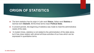 Introduction to statistics | PPT