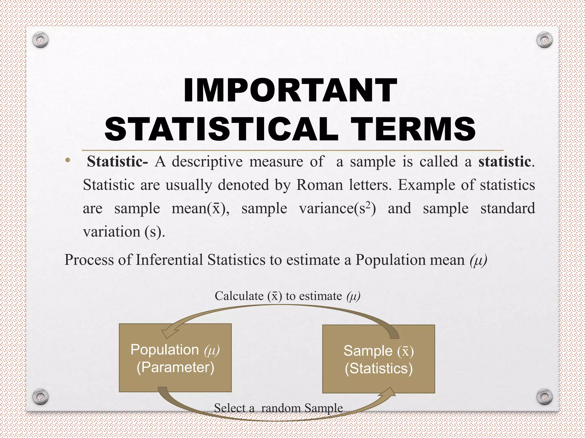 Introduction to statistics | PPTX