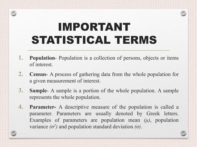 Introduction to statistics | PPTX
