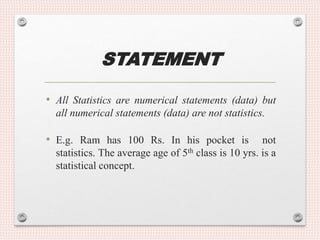 Introduction to statistics | PPTX