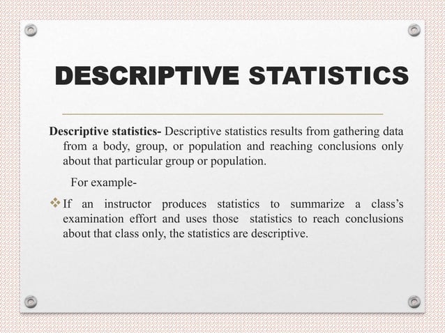Introduction to statistics | PPTX