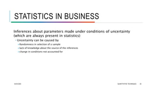 Introduction to statistics | PPT