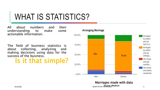 Introduction to statistics | PPT