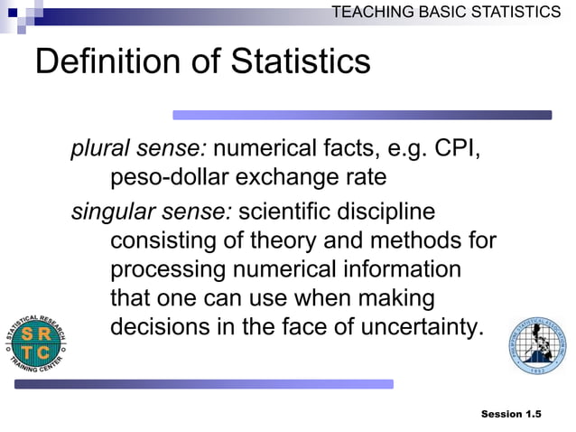 INTRODUCTION TO STATISTICS.ppt | Physics | Science