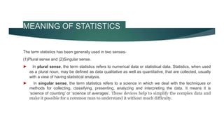 introduction to statistics | PPT