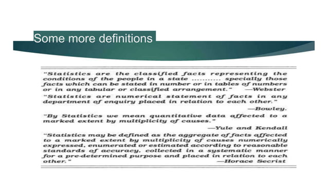 introduction to statistics | PPT