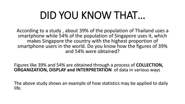 Introduction To Statistics Pptx