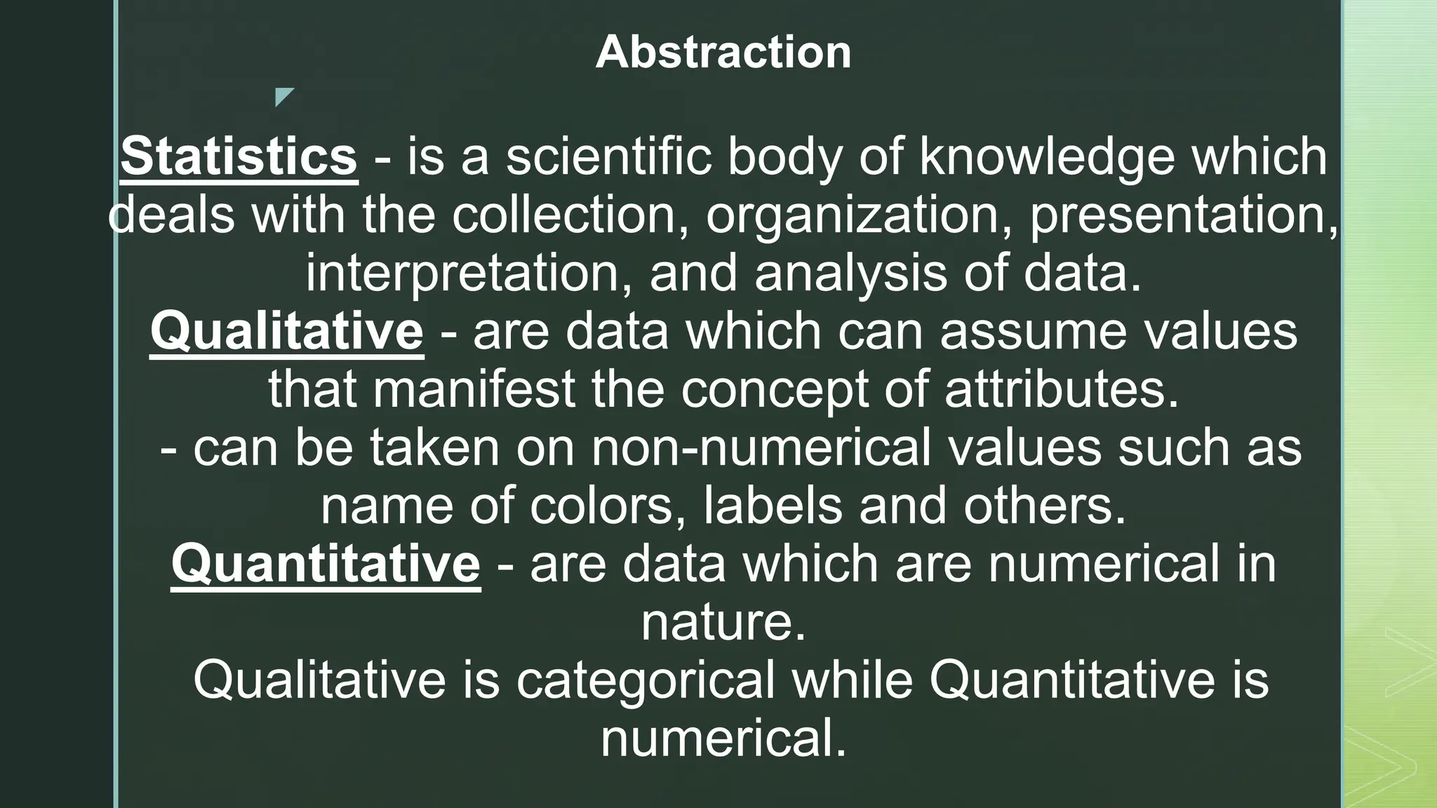 INTRODUCTION TO STATISTICS.pptx Grade-7 Slides | PPTX