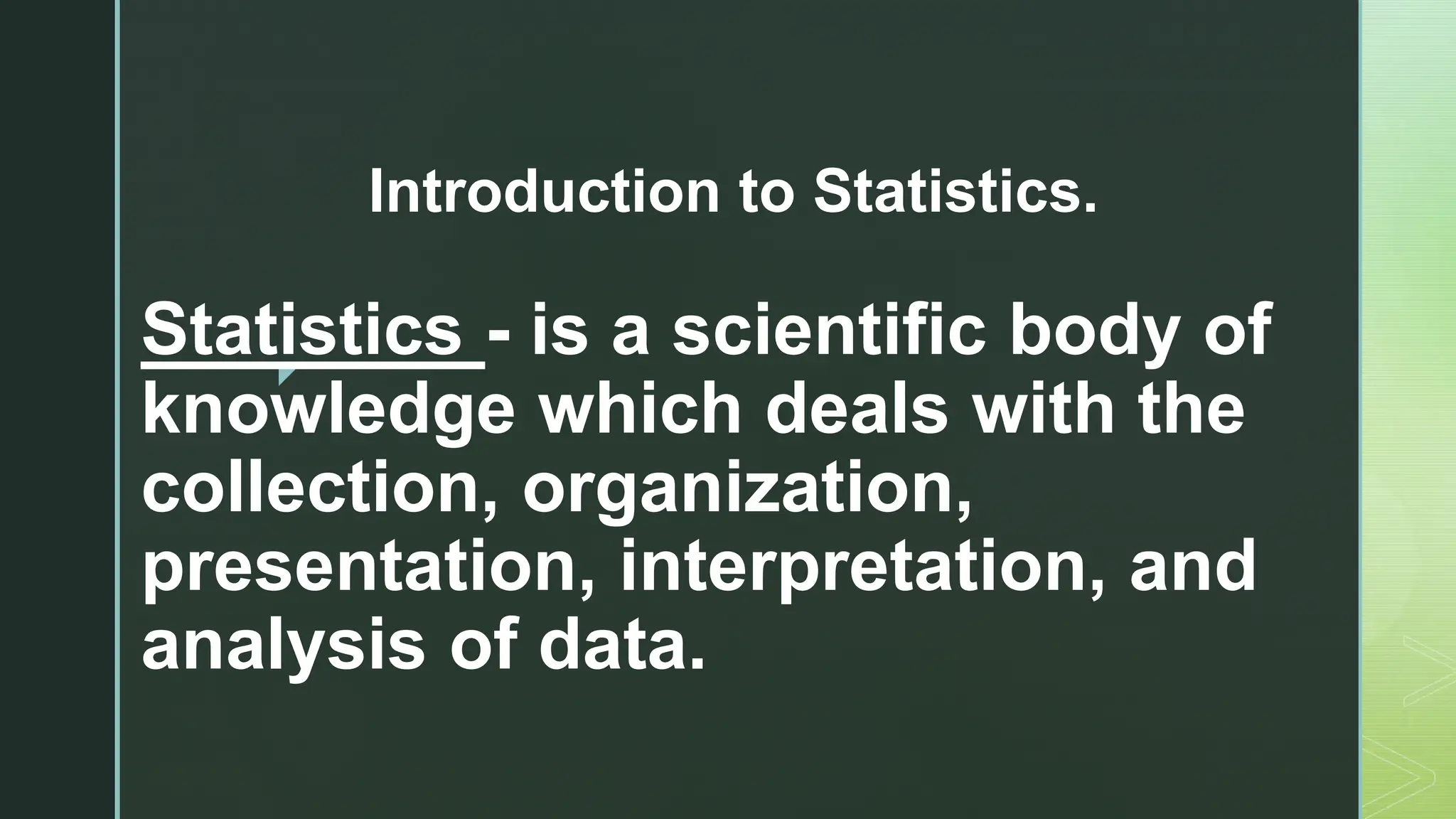 INTRODUCTION TO STATISTICS.pptx Grade-7 Slides | PPTX