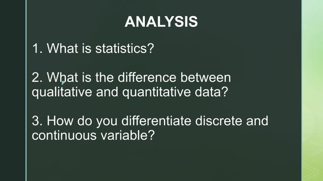 INTRODUCTION TO STATISTICS.pptx Grade-7 Slides | PPTX