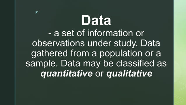 INTRODUCTION TO STATISTICS.pptx Grade-7 Slides | PPTX