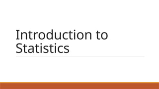 Introduction to Statistics For Free.pptx