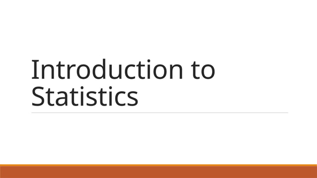 Introduction to Statistics For Free.pptx