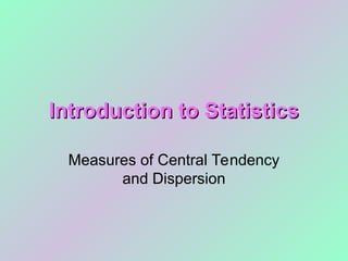 Introduction to Statistics measures2312.ppt