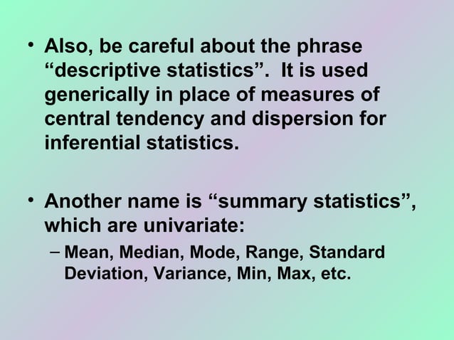Introduction to statistics | PPT