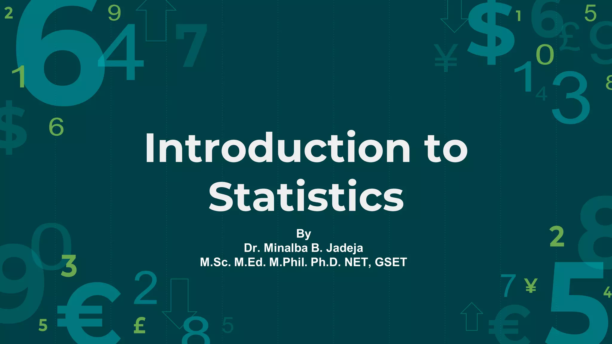 Introduction to statistics for social sciences 1 | PPTX