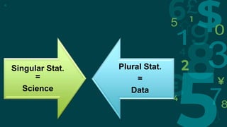 Introduction to statistics for social sciences 1 | PPT
