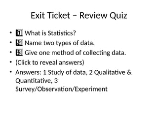 Introduction_to_Statistics_IGCSE with data | PPTX