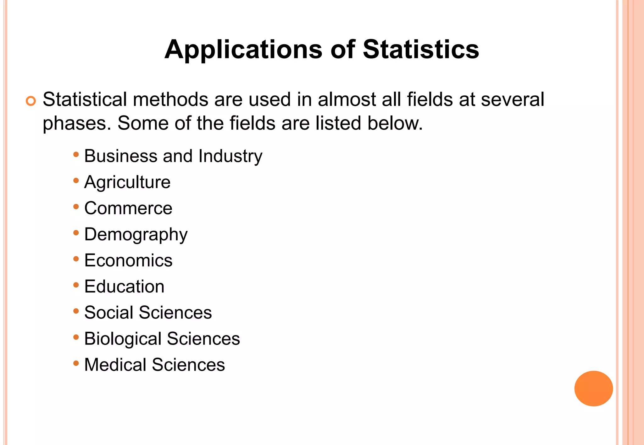Introduction to Statistics (Part -I) | PPTX | Physics | Science