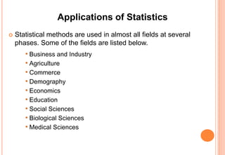 Introduction to Statistics (Part -I) | PPTX