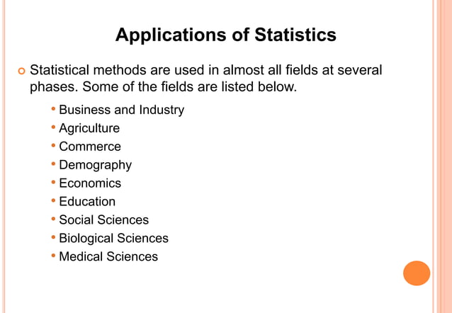 Introduction to Statistics (Part -I) | PPTX | Physics | Science
