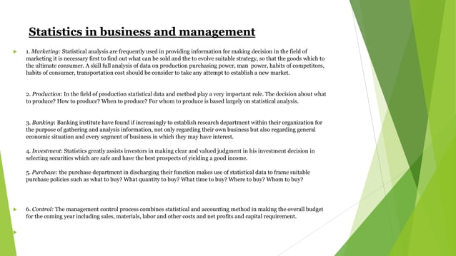 Introduction To Statistics Presentation 2 Pptx