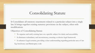 Introduction to the statutory interpretation | PPTX