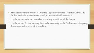 Introduction to the statutory interpretation | PPT