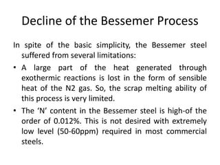 Introduction to steel making processes | PPTX