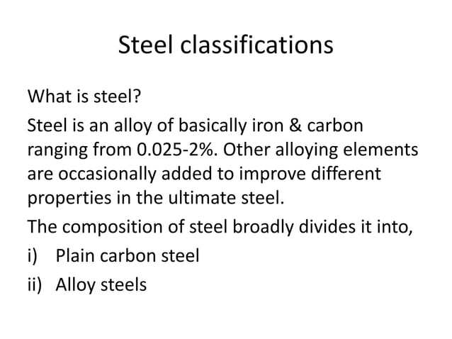 Introduction to steel making processes | PPTX | Chemistry | Science