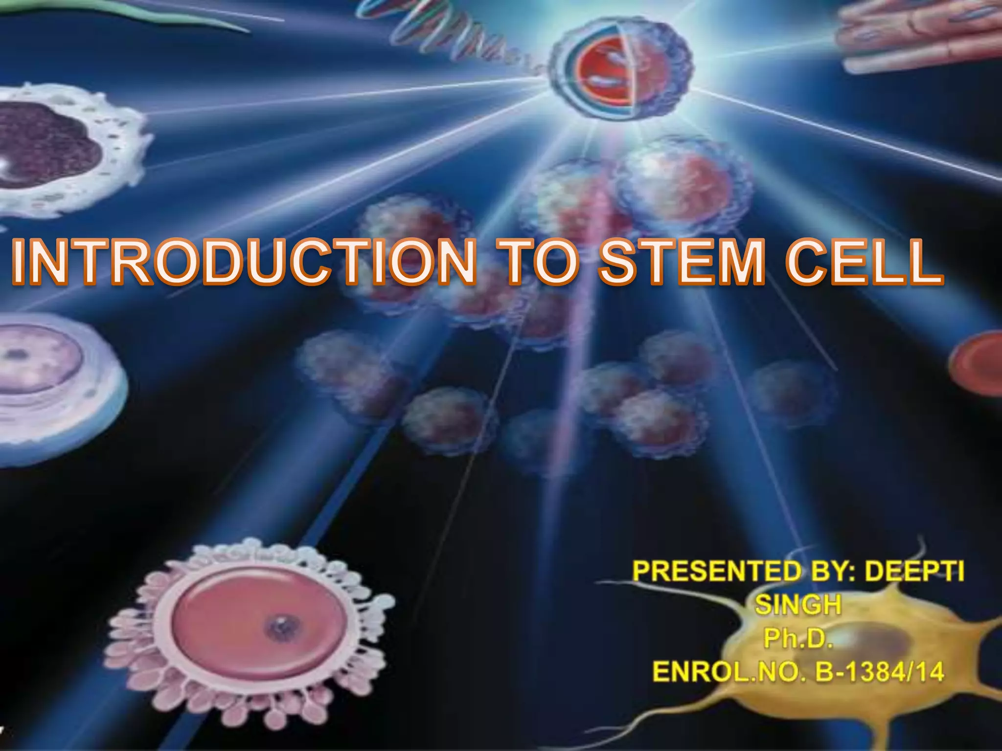 Introduction to stem cell | PPTX