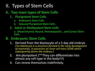Introduction to stem cell notes | PPTX