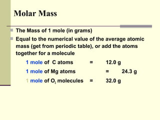 Introduction to stocihiometry milestone | PPT