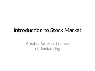 Stock Market Fundamentals Explained.pptx