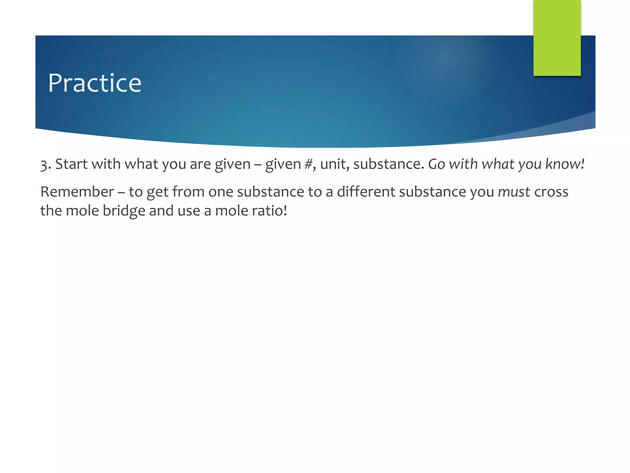 Introduction to stoichiometry | PPTX