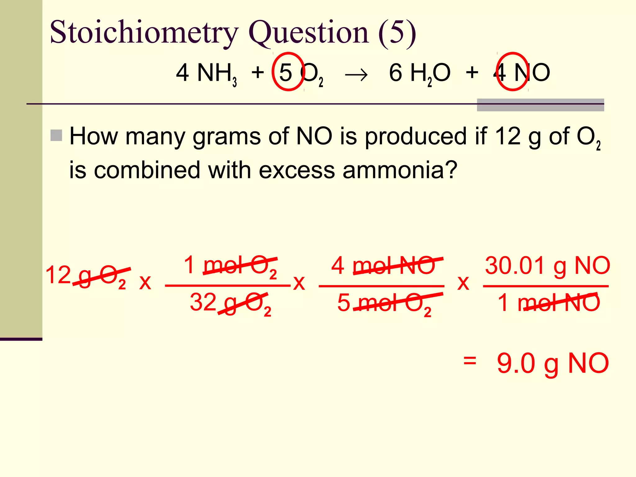 Introduction to stoichiometry | PPT