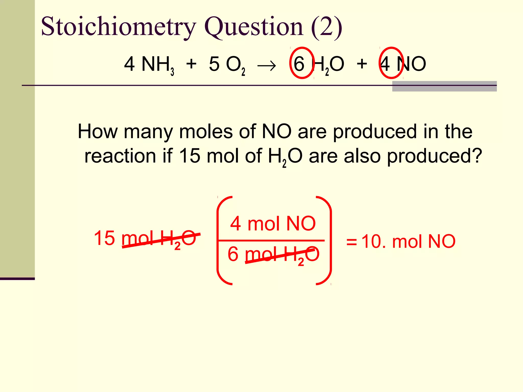 Introduction to stoichiometry | PPT