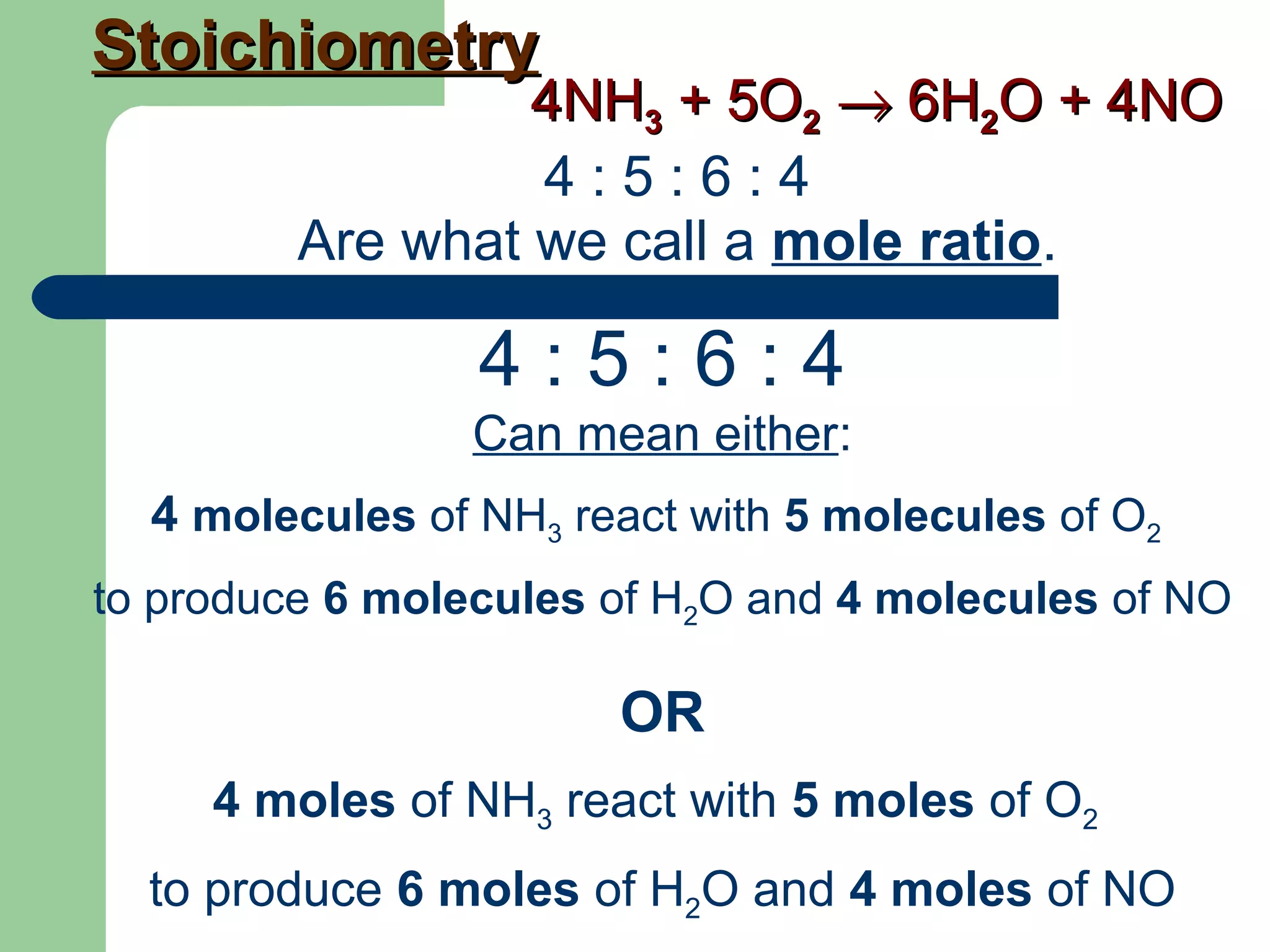 Introduction to stoichiometry | PPT
