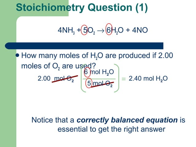 Introduction to stoichiometry | PPT