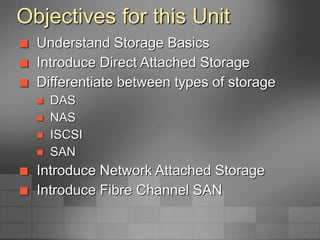 Introduction to Storage.ppt | Computer Networking | Computing