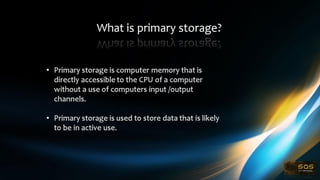 Introduction to storage devices | PPT
