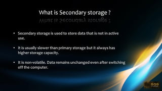 Introduction to storage devices | PPT