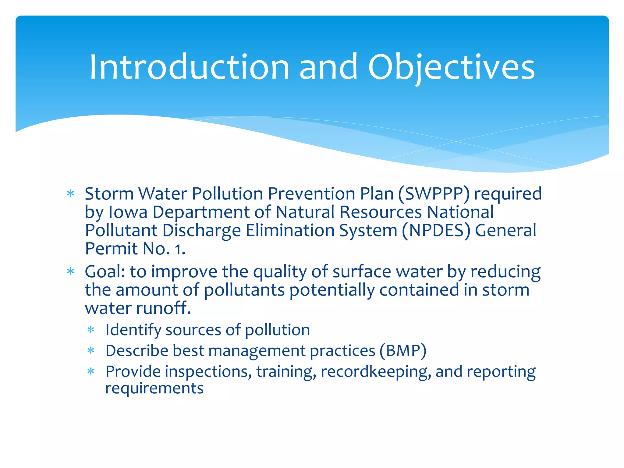 Introduction to storm water pollution prevention | PPTX