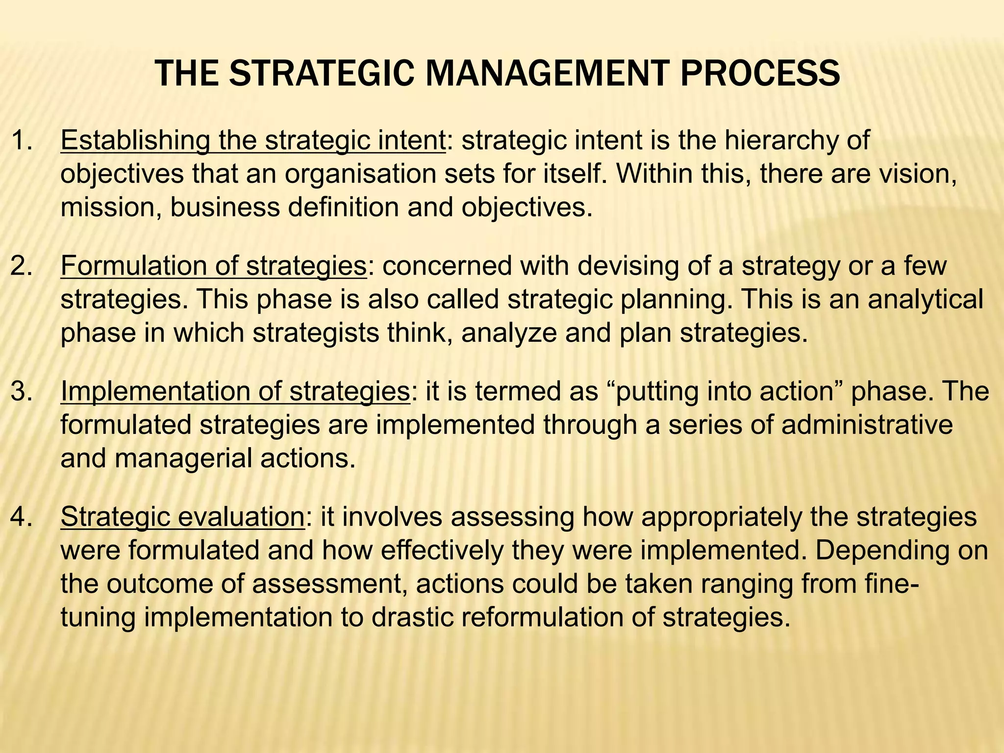 Introduction to Strategic Management | PPT