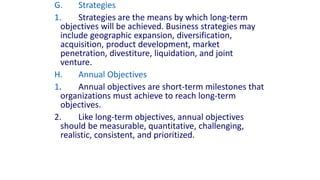 Introduction to strategic management | PPT