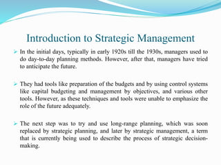 Introduction to Strategic Management- Unit 1 (3).pptx
