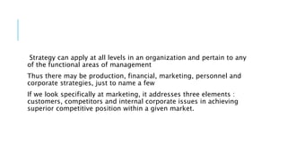 Introduction to strategic marketing | PPTX